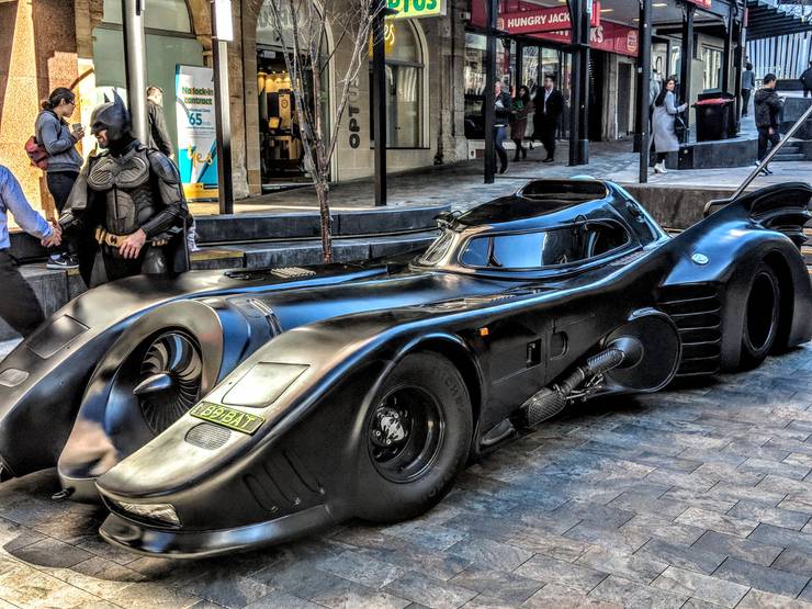 The 1989 Batmobile: very retro-futuristic and with the heart of a Chevy ...