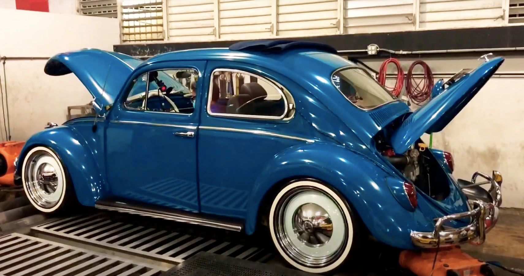 Watch A Subaru STI-Swapped Volkswagen Bug Approach 350HP On The Dyno
